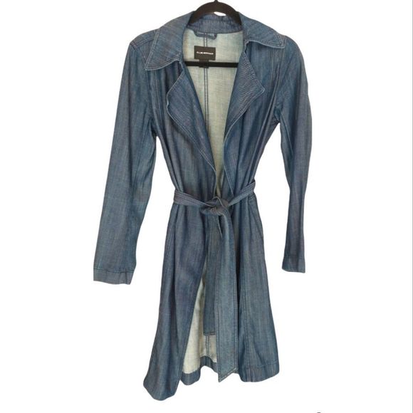 Club Monaco | Jackets & Coats | Club Monaco Blue Jean Trench Coat ...